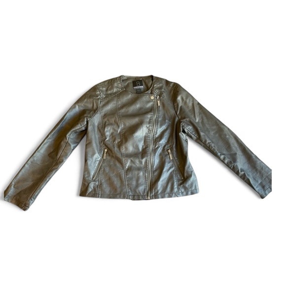 Bernardo | Jackets & Coats | Bernardo Black Faux Leather Jacket Coat ...